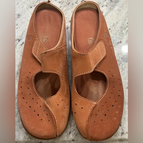 Acorn | Shoes | Acorn Terracotta Orange Slip On Suede Mary Jane Shoes ...